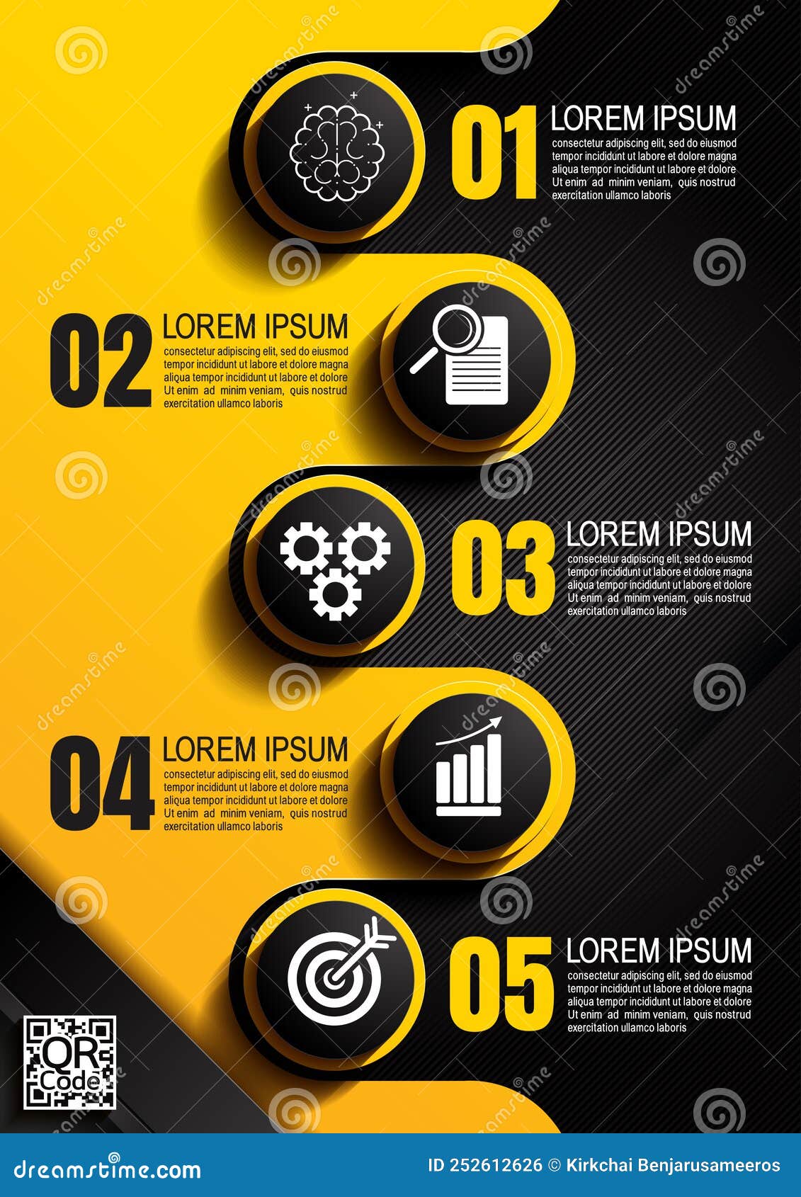 Infographics Design Black Color 54 Stock Vector - Illustration of ...