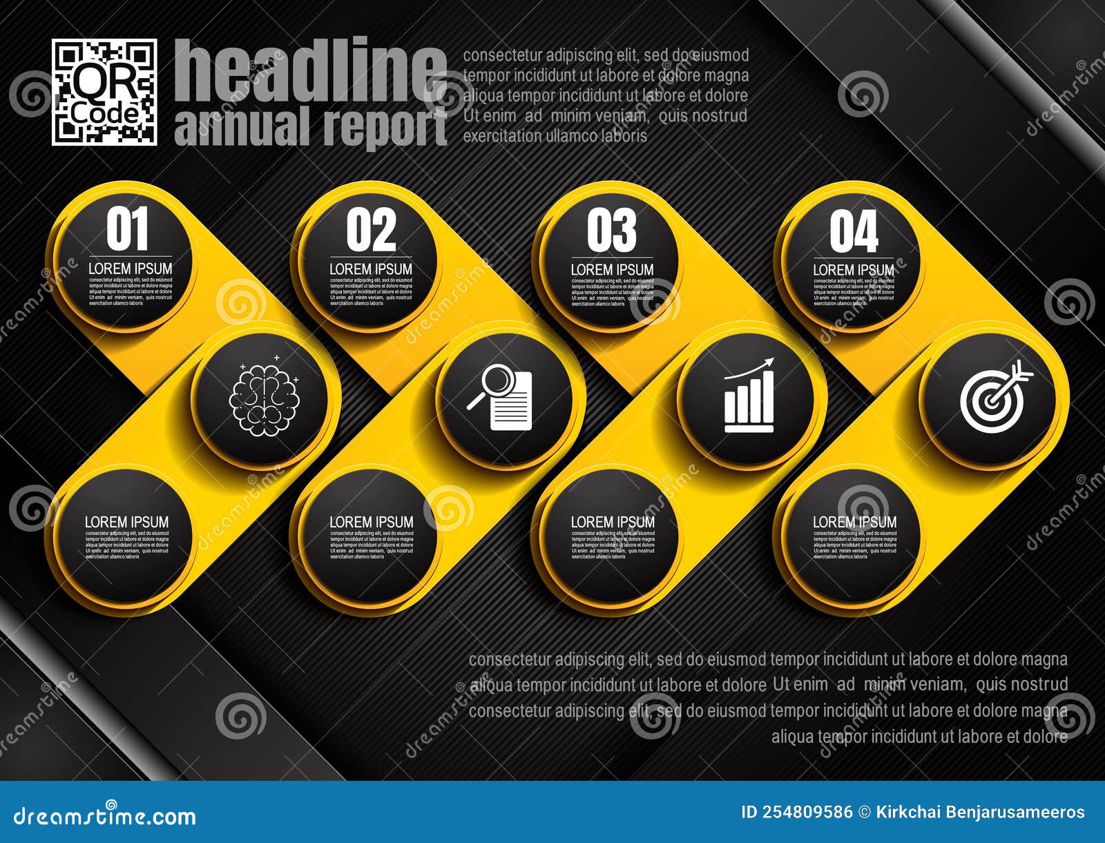 Infographics Design Black Color 2 Stock Vector - Illustration of idea ...