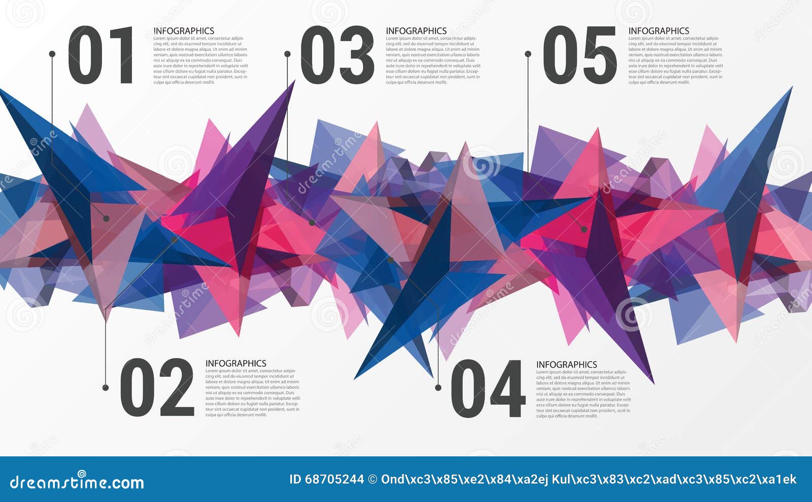 Infographics Design Template. Abstract Triangle Concept. Vector Stock ...