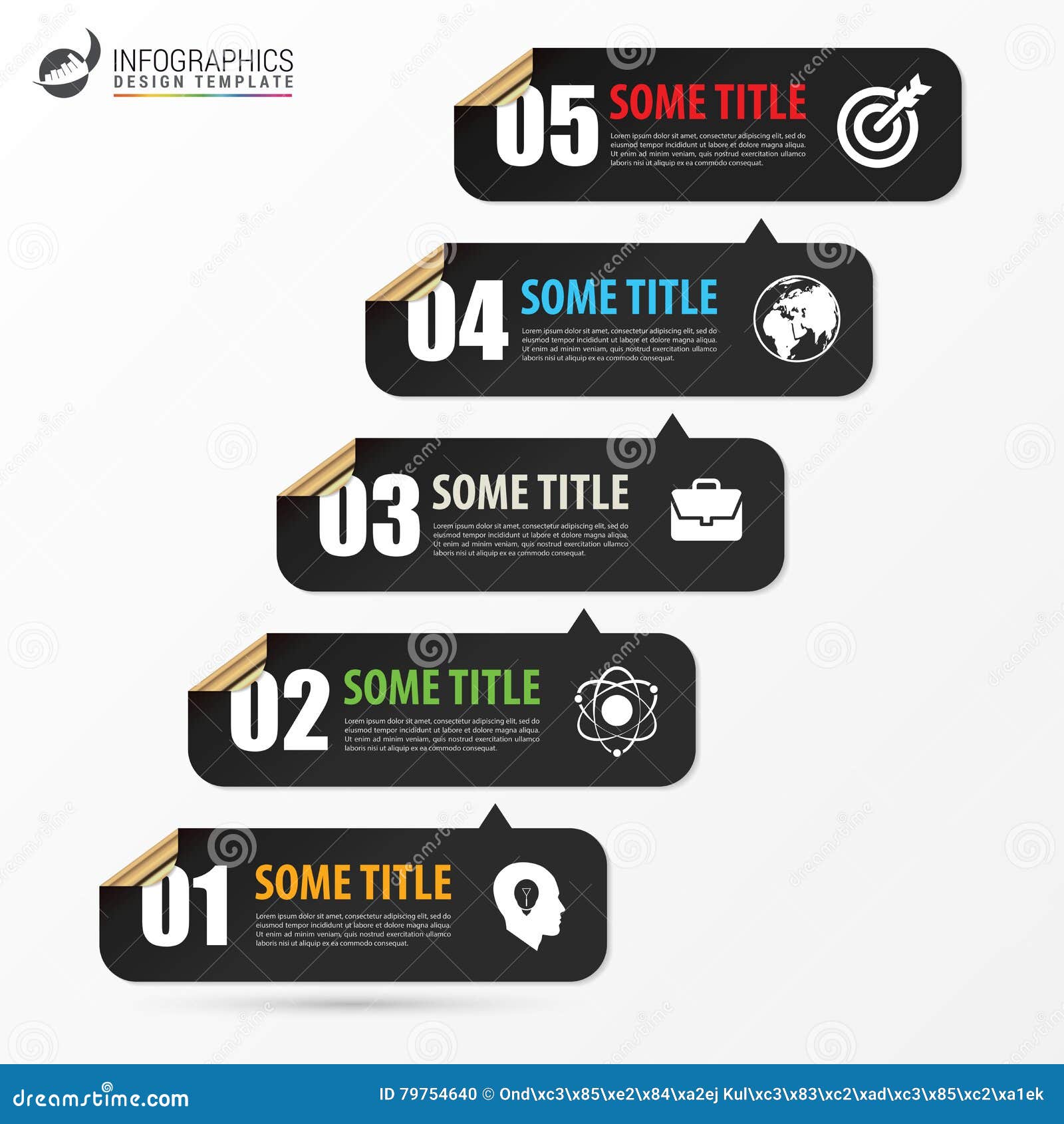Step By Step To Success Infographics Illustration | CartoonDealer.com ...