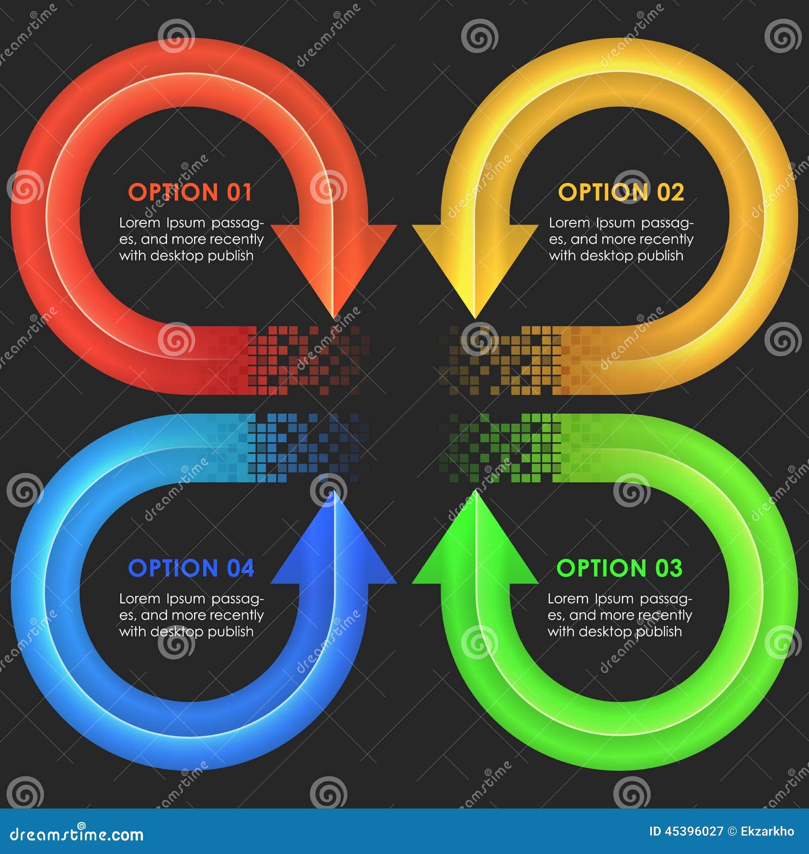 Infographics Design Template. Circular Arrows Stock Vector ...