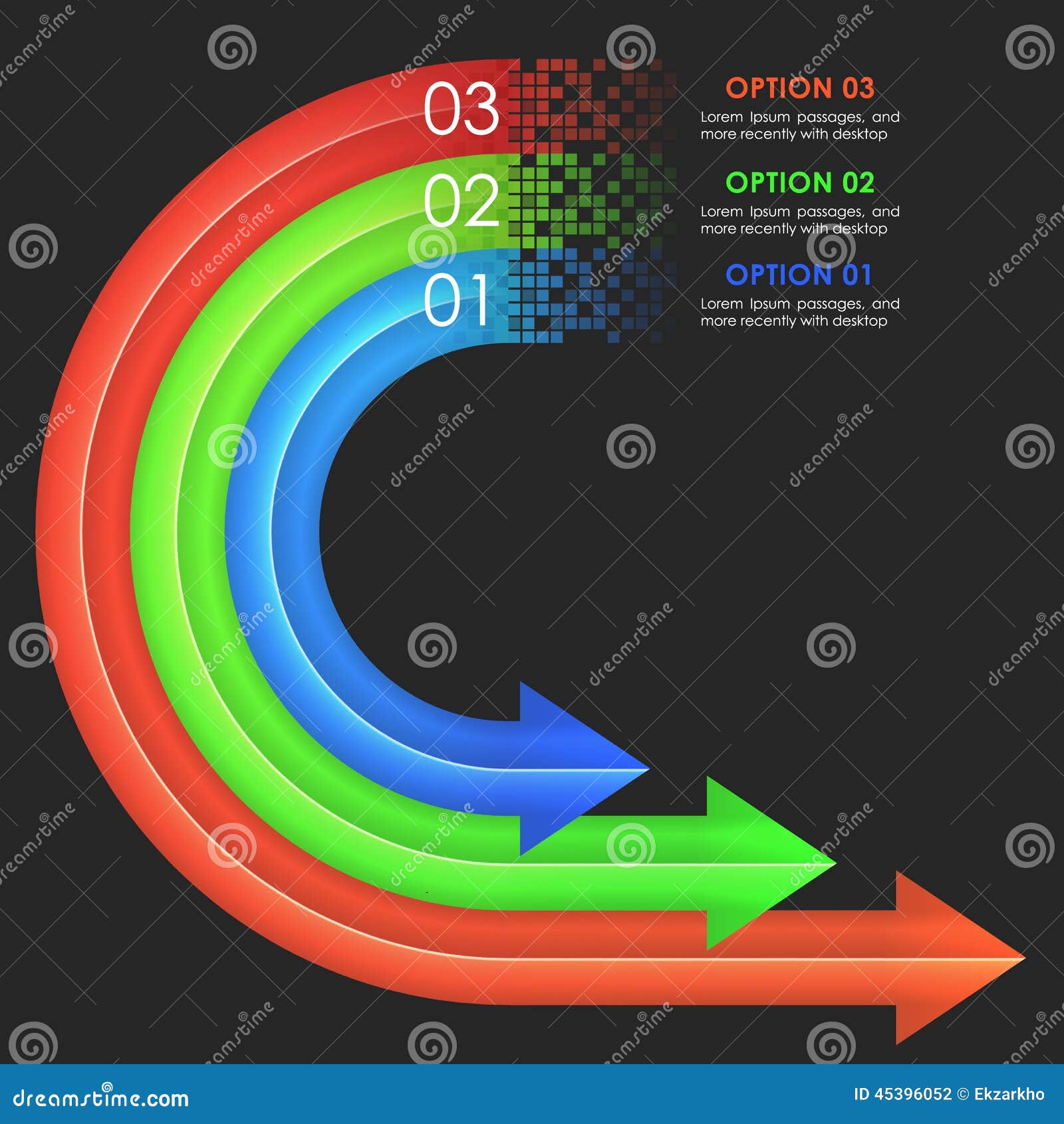 Infographics Design Template. Circular Arrows Vector Illustration ...
