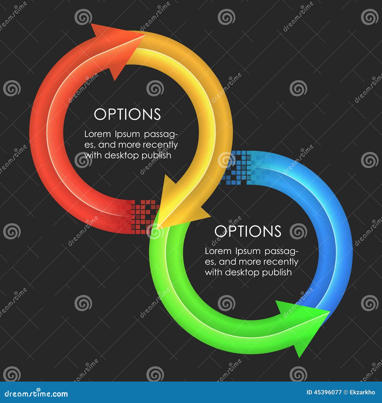 Infographics Design Template. Circular Arrows Stock Vector ...