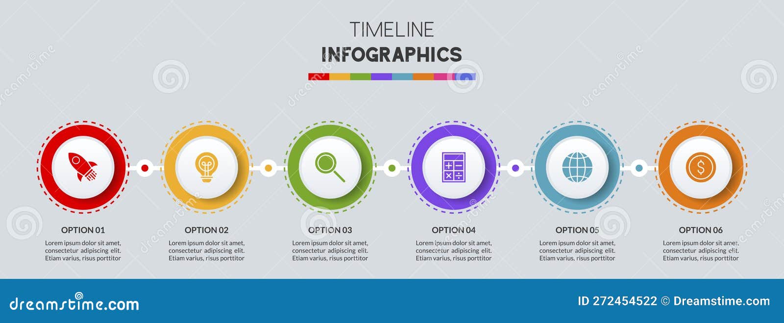 Infographics Design Template and Icons with 7 Options or 7 Steps Stock ...