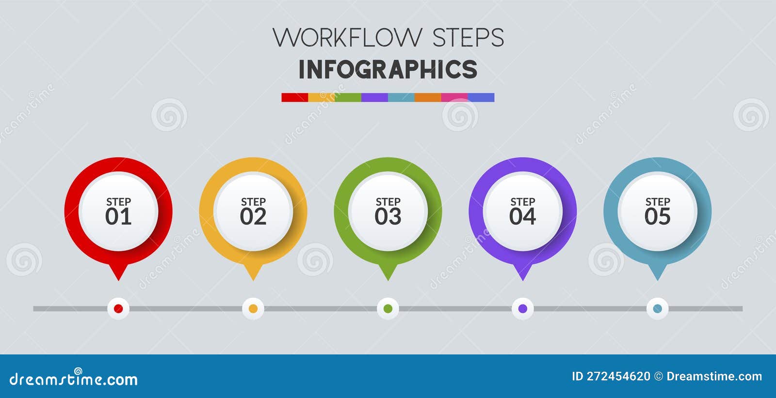 Infographics Design Template and Icons with 5 Options or 5 Steps Stock ...