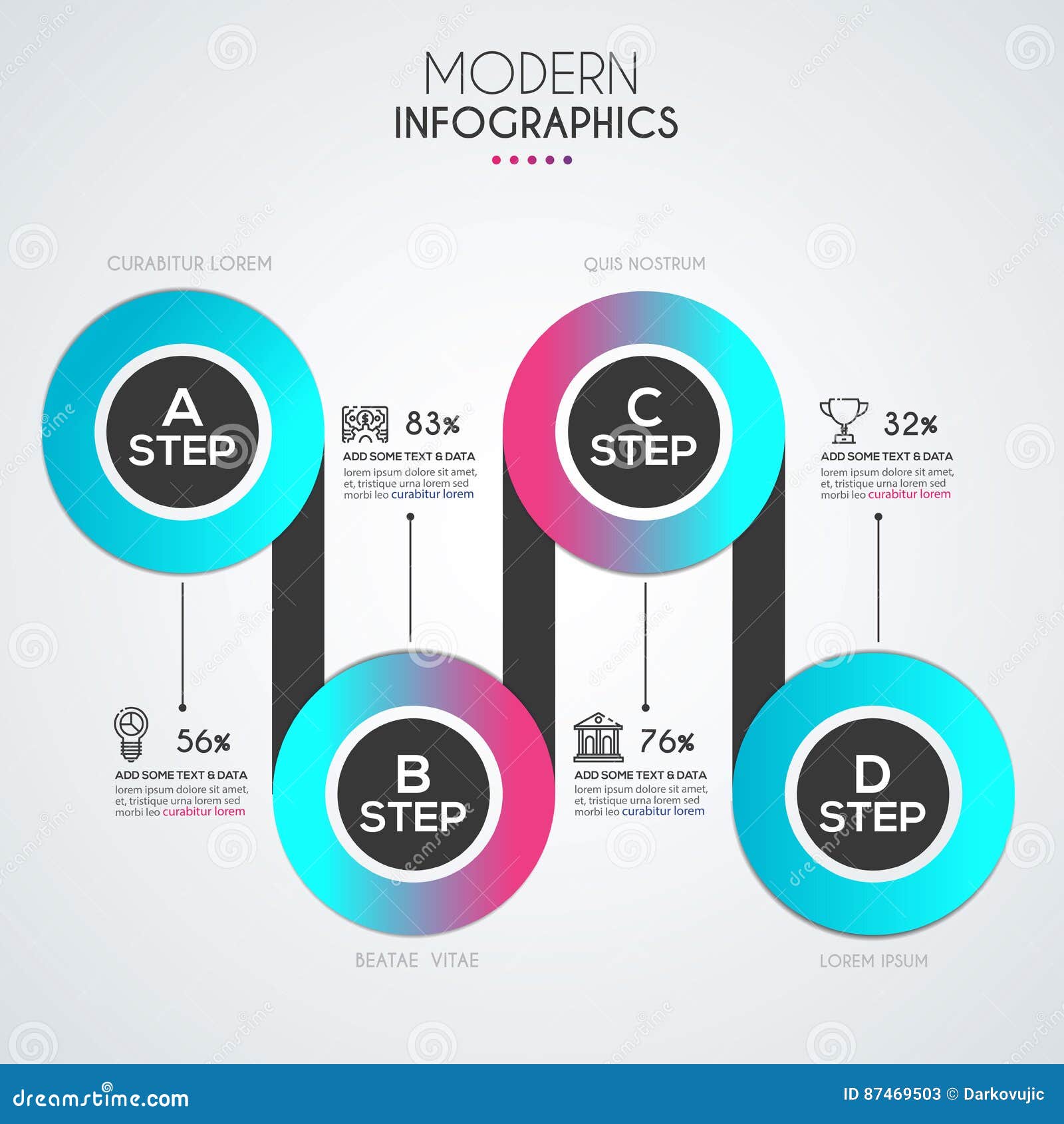 Infographics Design Template 3 Stock Vector - Illustration of info ...