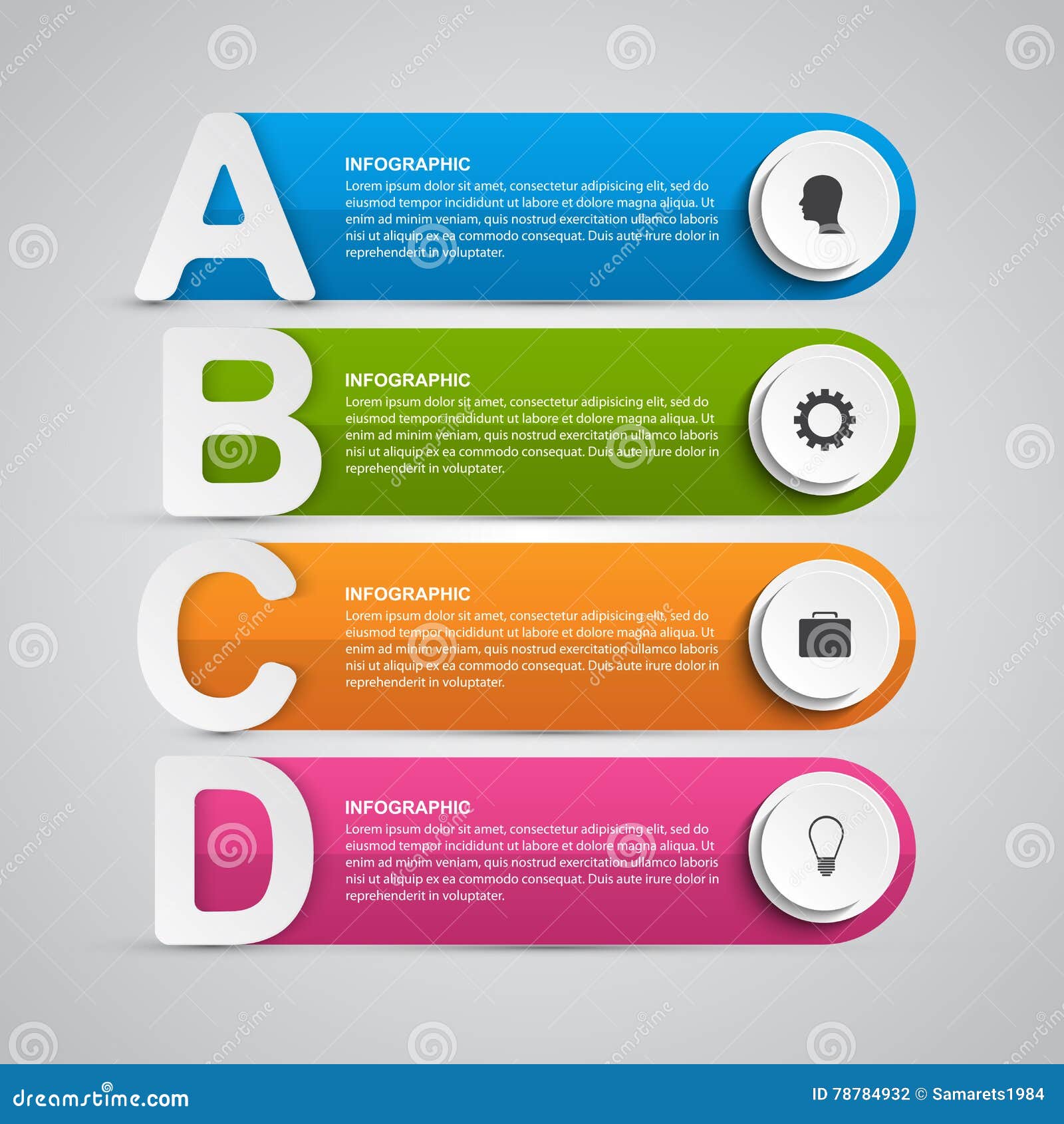 Infographics Design Template for Presentations or Information Booklet ...