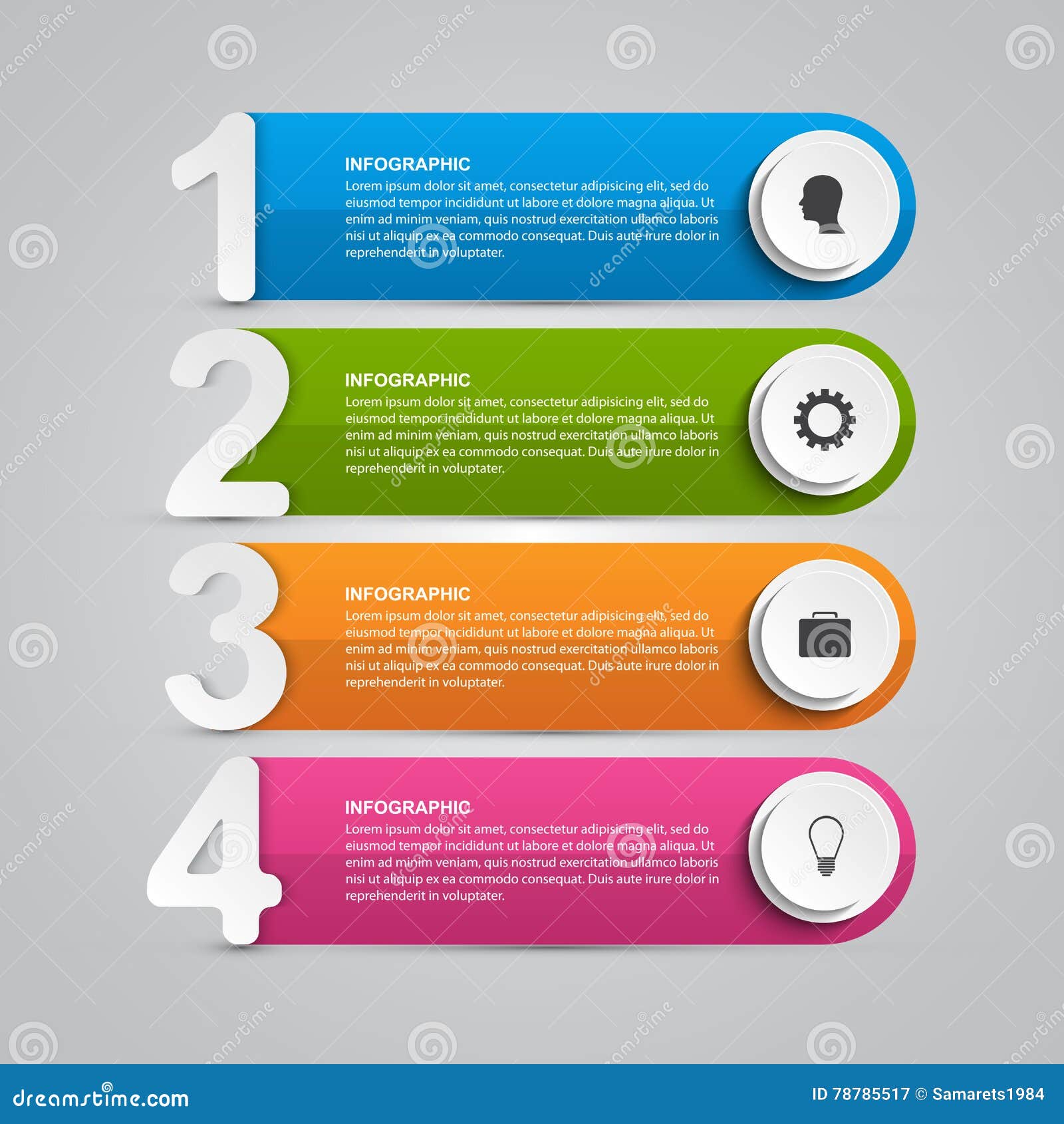 Infographics Design Template for Presentations or Information Booklet ...