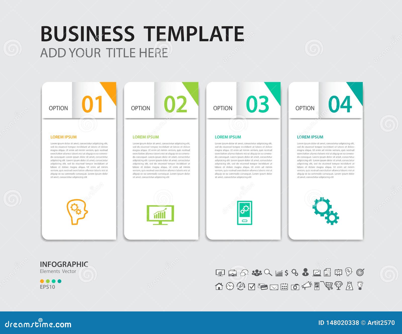 Infographics Design Vector Template, Timeline, Process Chart ...