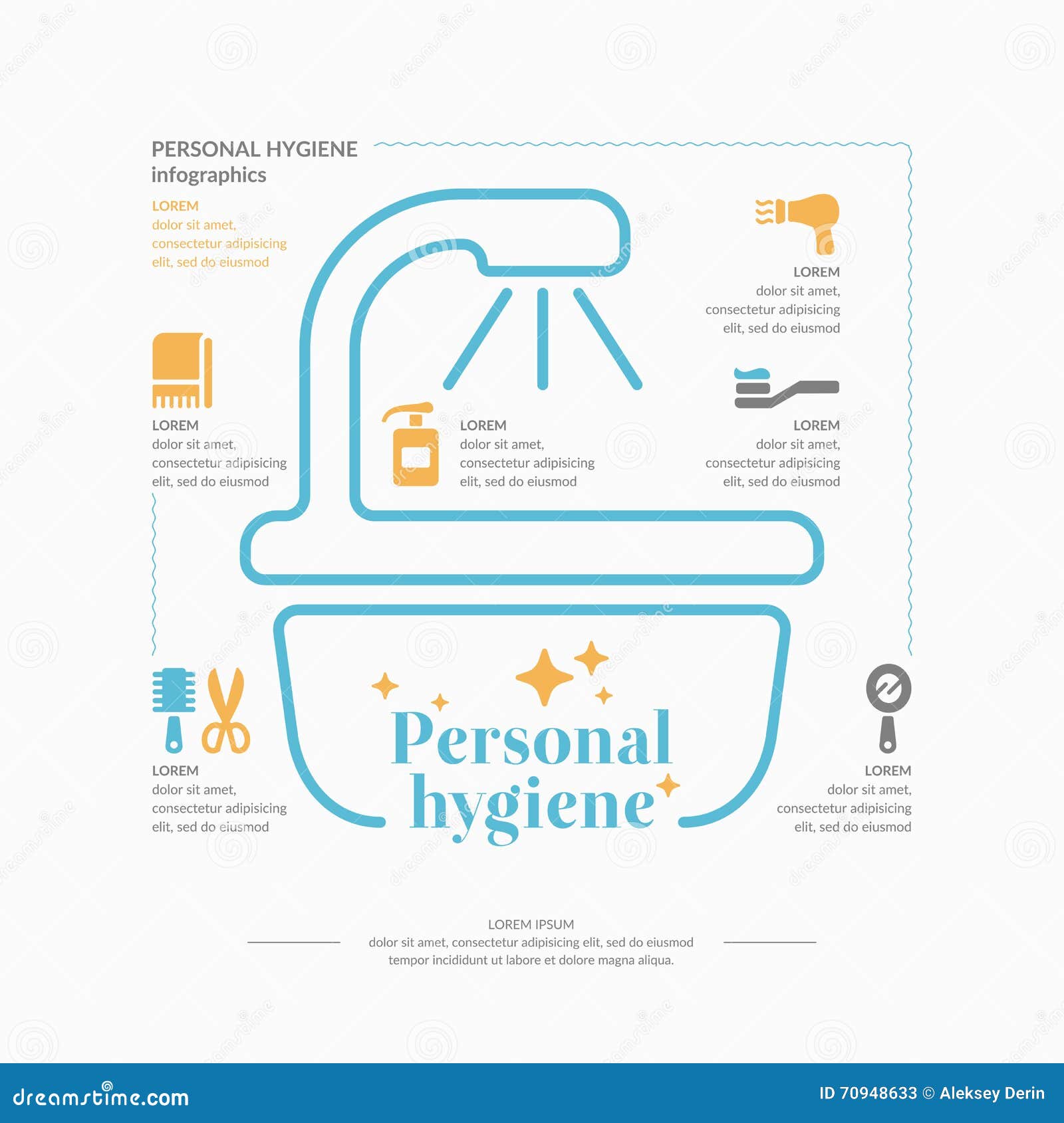 Infographics Di Igiene Personale Illustrazione Vettoriale ...