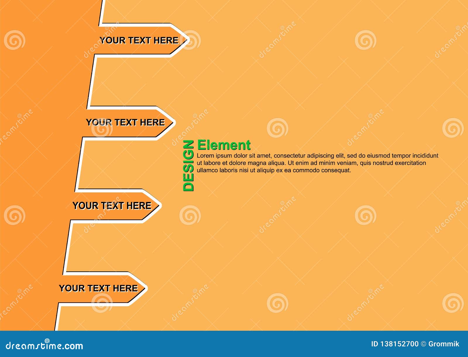 Infographics, Direction or Stage of Development Stock Vector ...