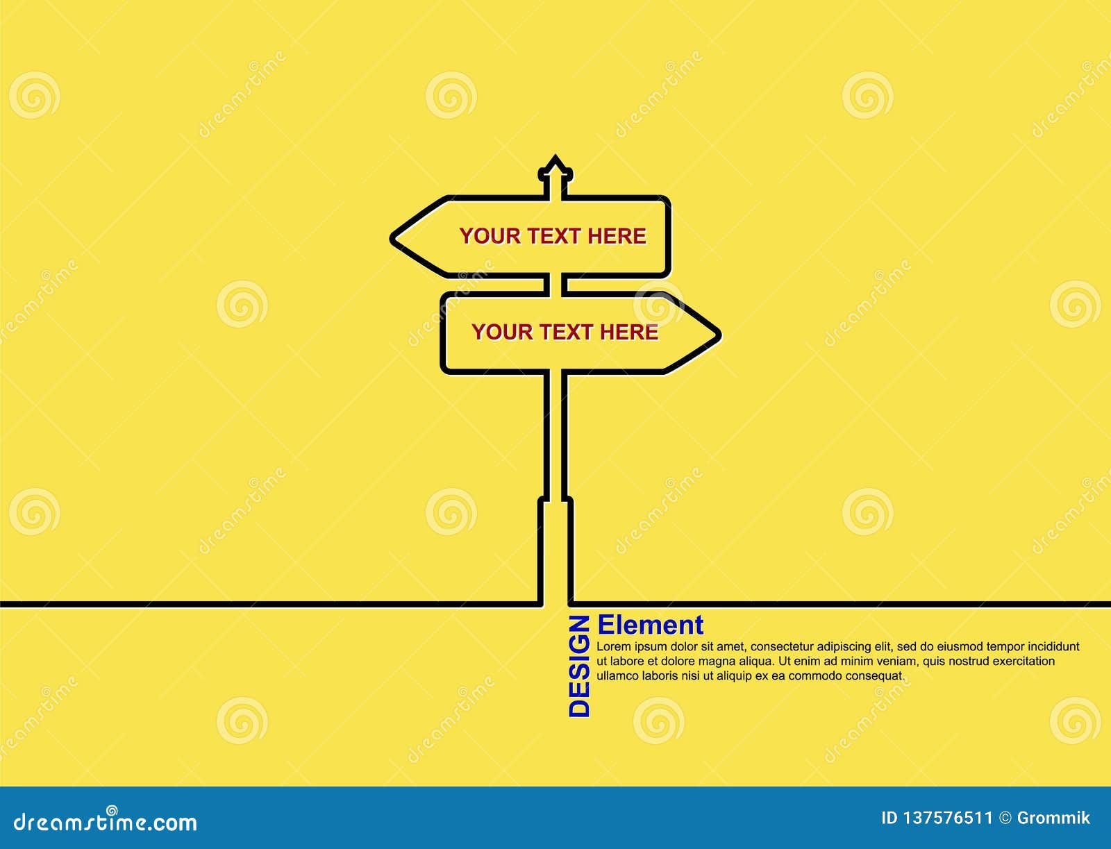 Infographics, Direction or Stage of Development Stock Vector ...