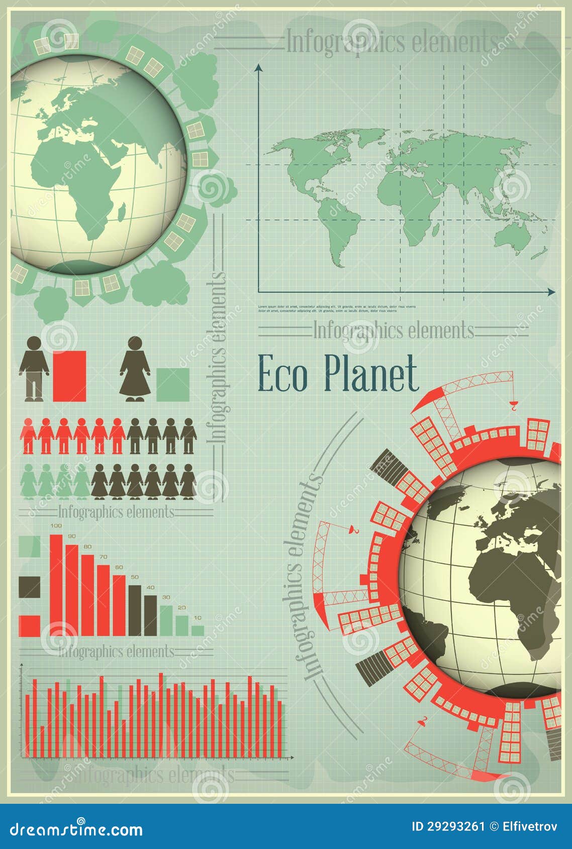 HUD And Infographics, Planet, Blue Background Stock Photography ...