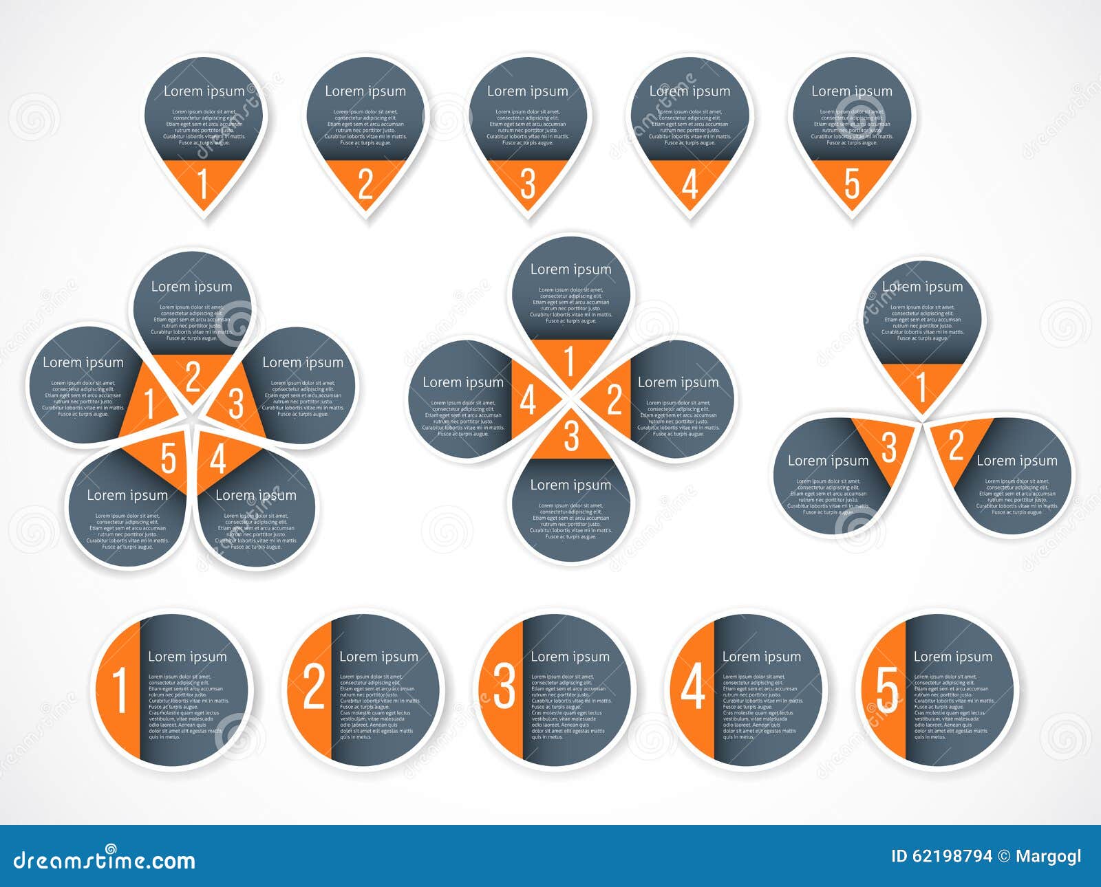 Infographics Element Step by Step. Stock Vector - Illustration of ...