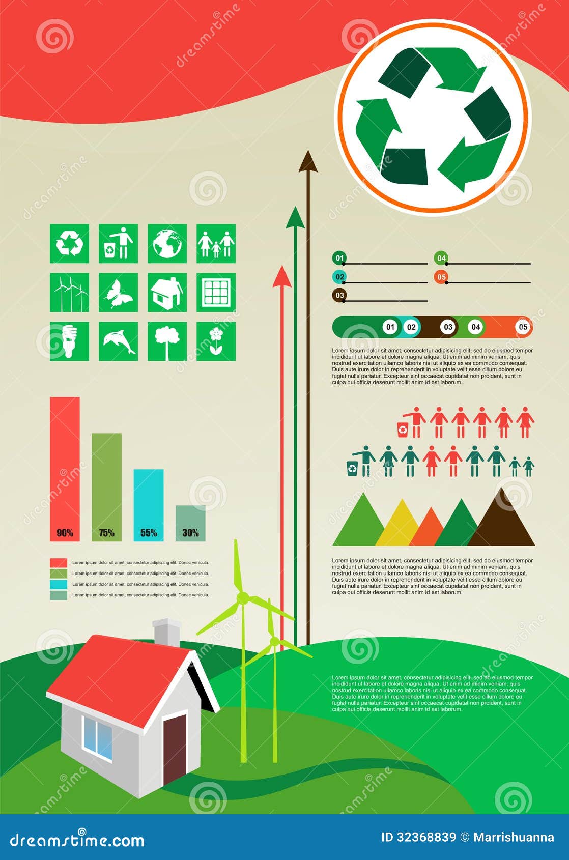 Infographics Elements Ecology Stock Vector - Illustration of ecologic ...