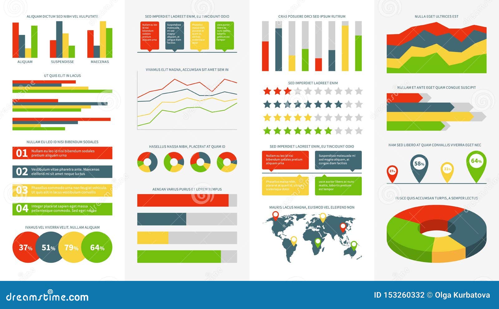 Infographics Elements. Info Charts, Diagrams And Graphs. Flowchart And ... Infographics Elements. Info Charts, Diagrams And Graphs. Flowchart And ...