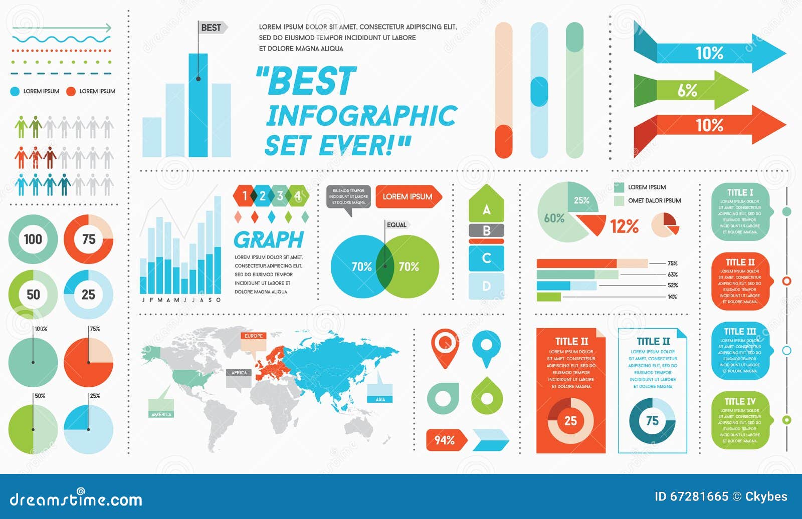 Infographics Elements and Objects Stock Vector - Illustration of info ...