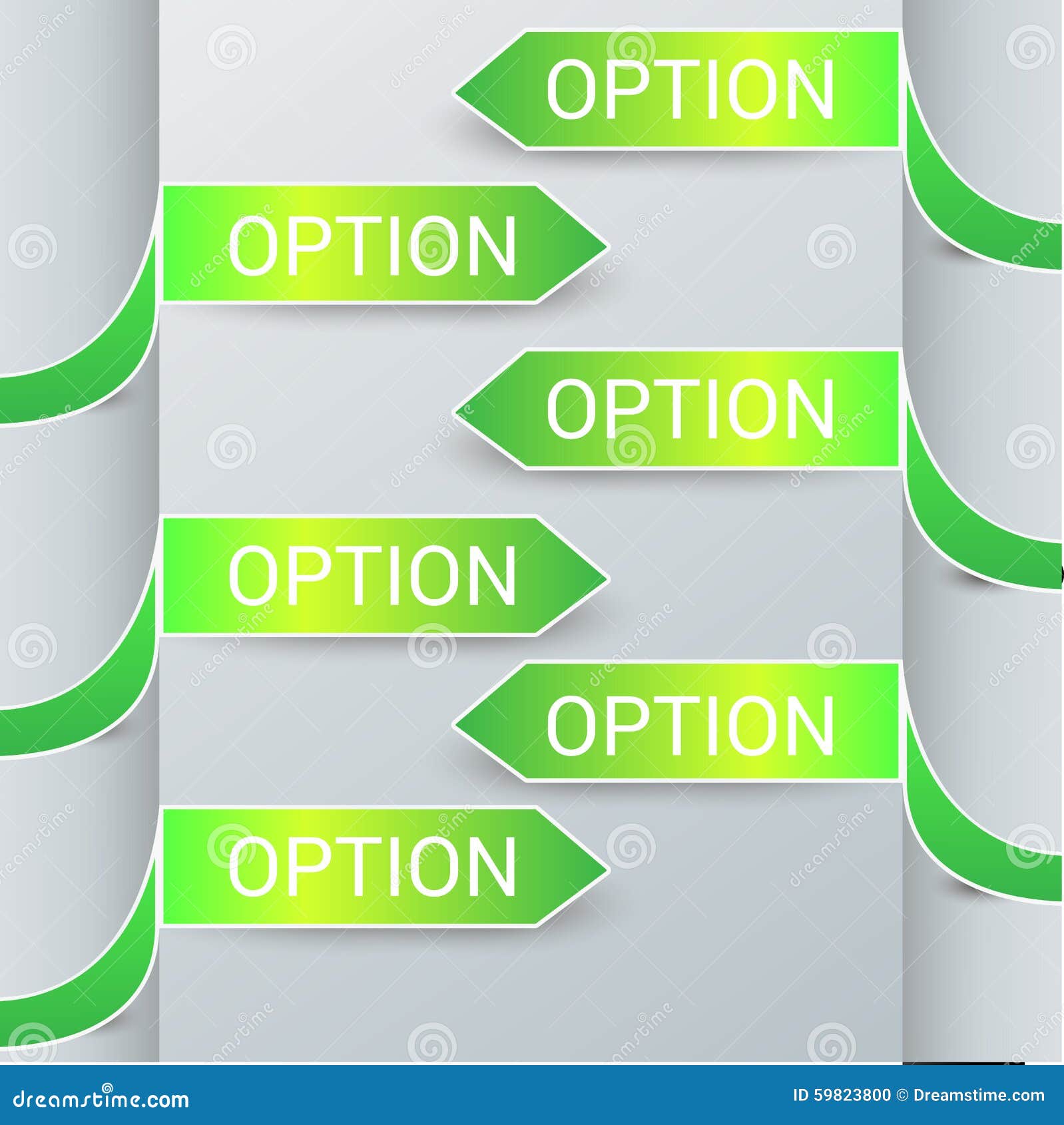 Infographics Elements Options Labels Design Vector Stock Vector ...