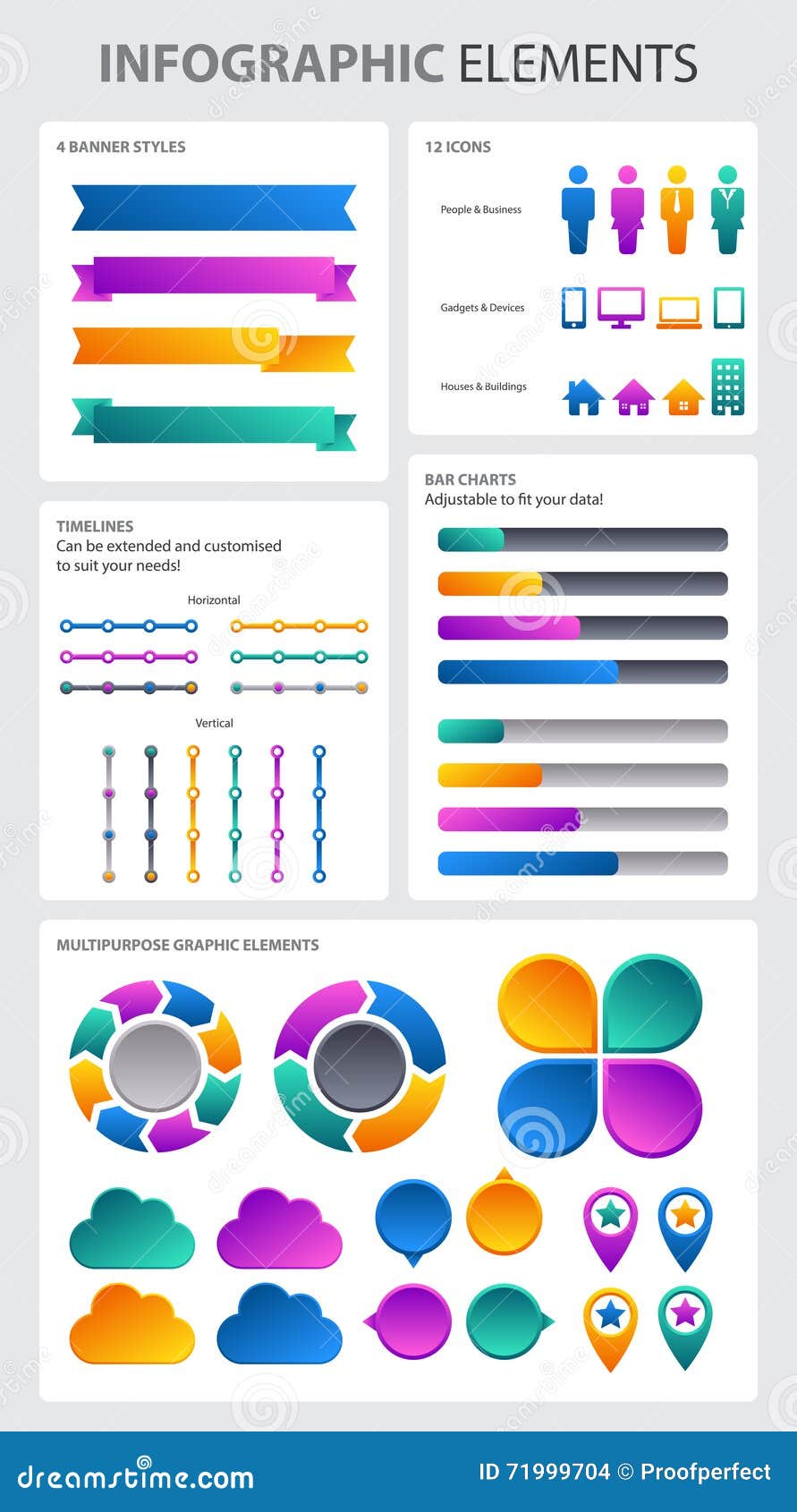 Infographics Elements stock vector. Illustration of modern - 71999704