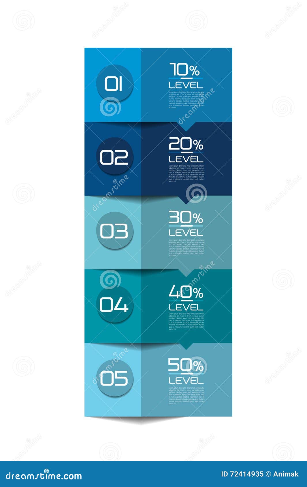 Infographics Elements. Square Tab, Flowchart, Box Diagram Stock Vector ...