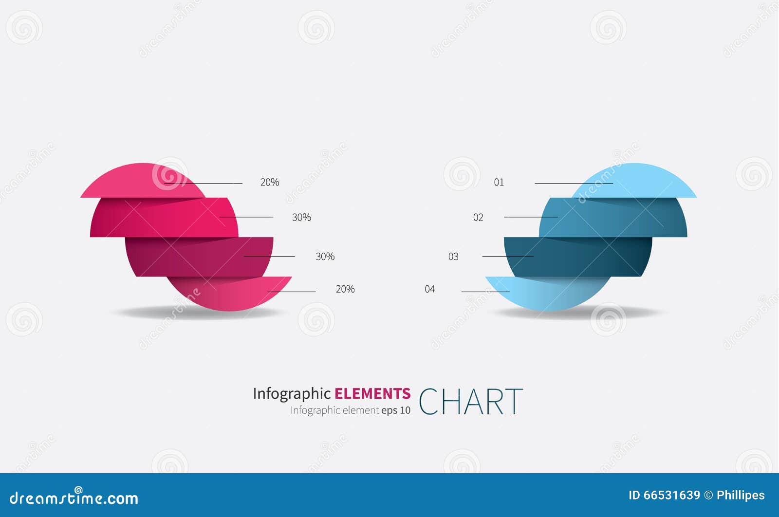 Infographics Elements in Two Colors Stock Vector - Illustration of ...