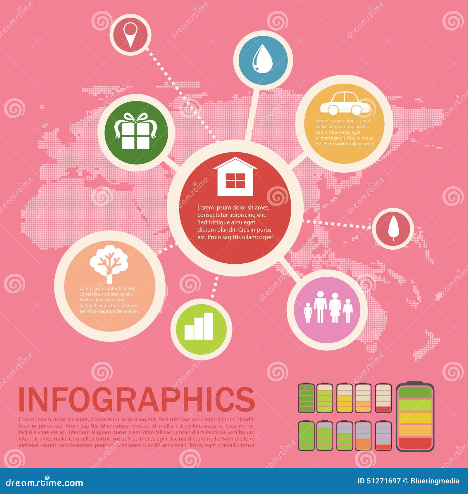 Infographics of an Environment Stock Vector - Illustration of model ...