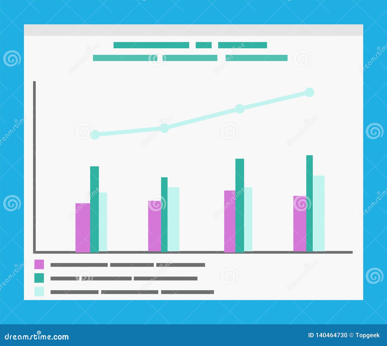 Infographics with Explanation and Timeline Graphs Stock Vector ...