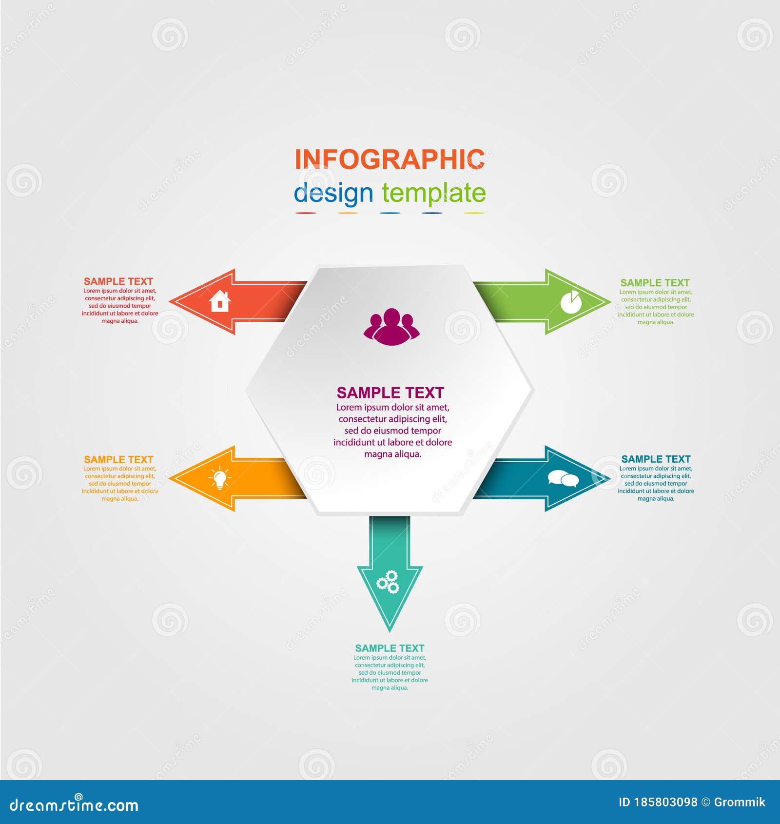 Infographics Five Steps for Project Design, Strategy, and Business ...