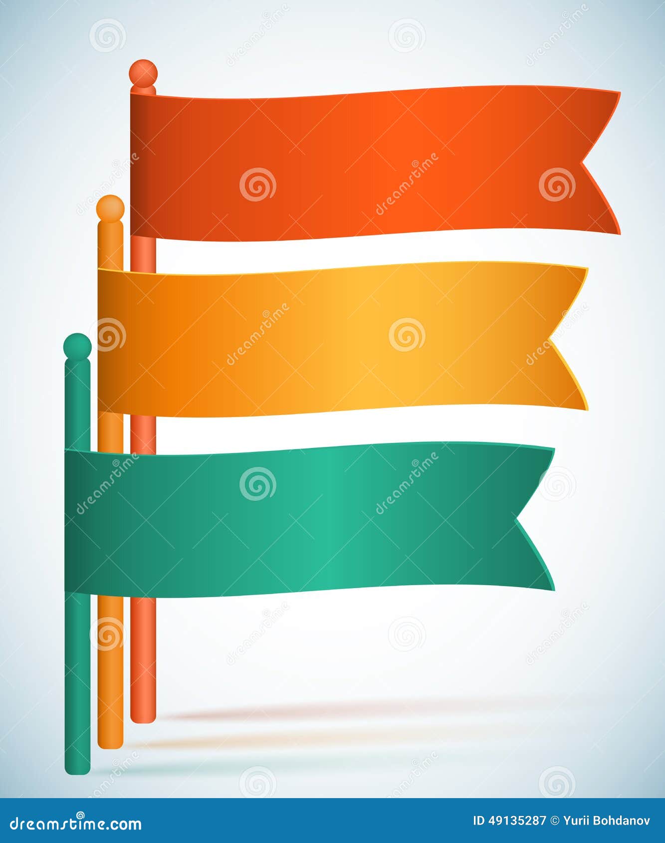 Infographics Flags Presentation Template Gradient Background Stock ...