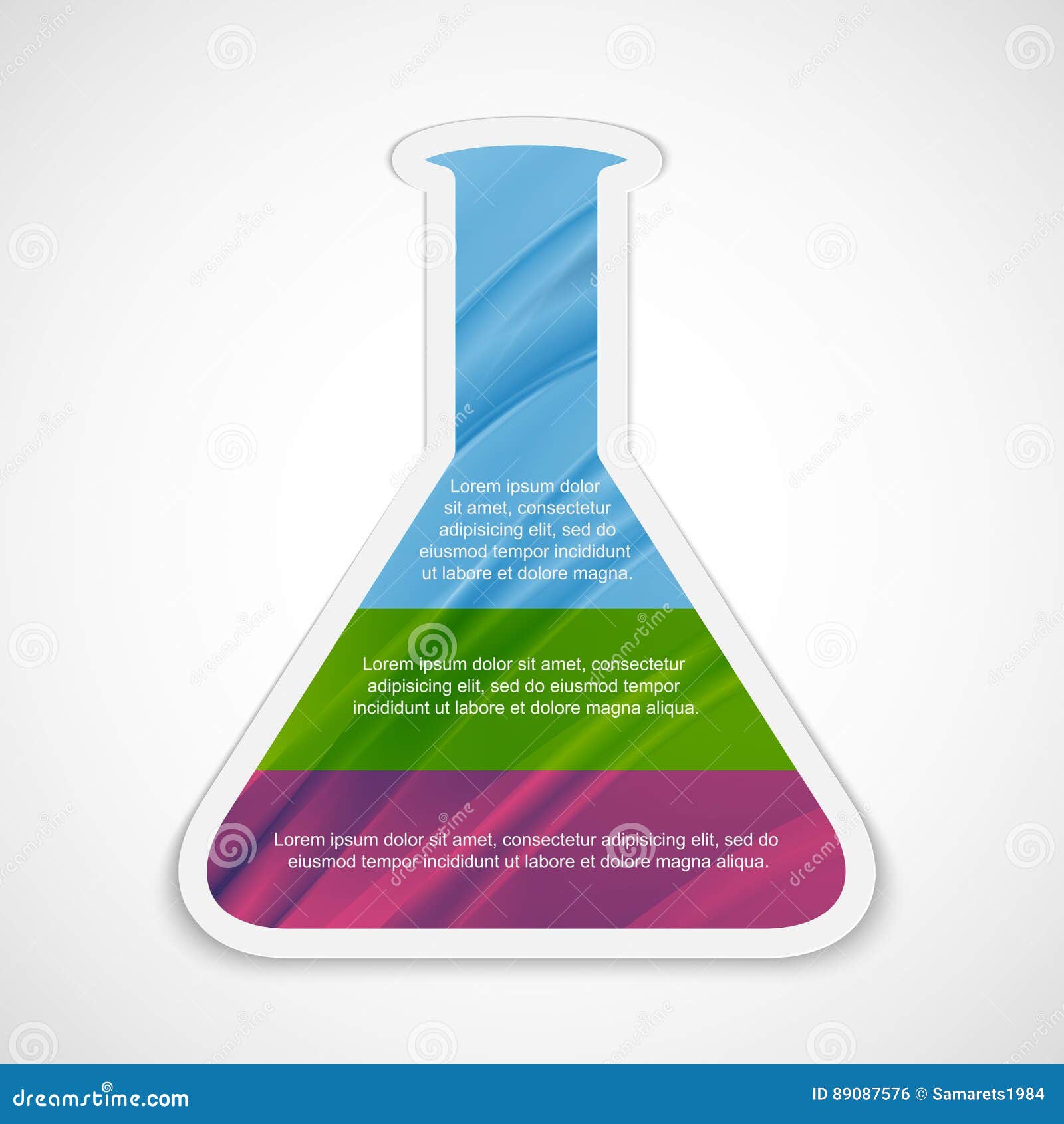 Infographics in the Form of Chemical Test Tubes. Stock Vector ...