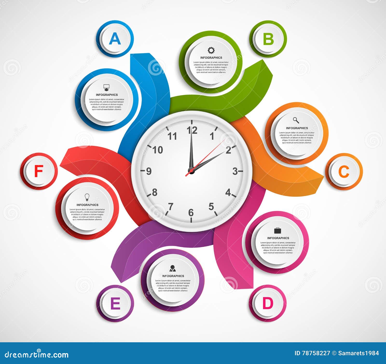 Infographics In The Form Of A Head In Four Stages Stock Image ...