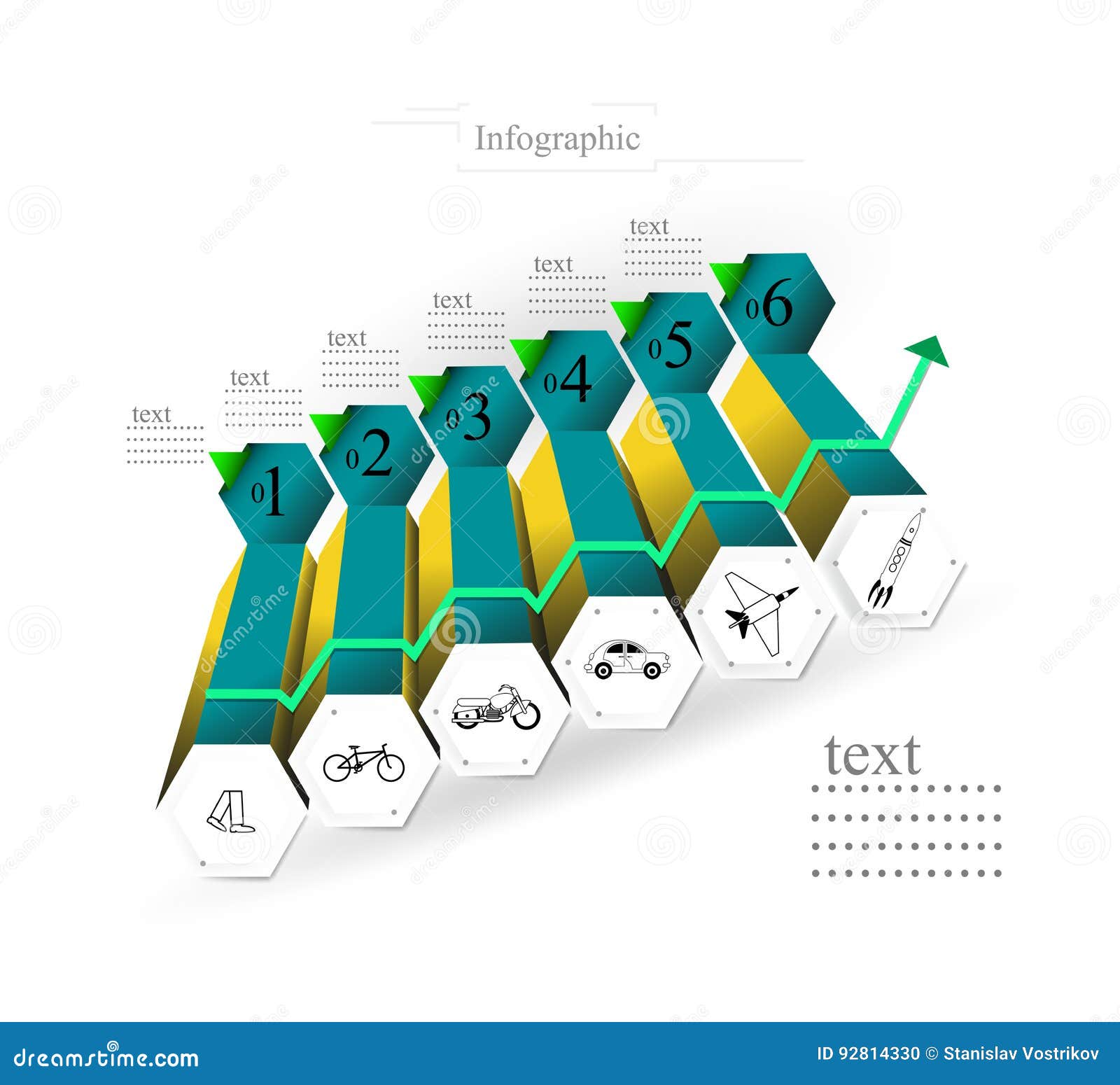 Infographics in the Form of Steps Stock Vector - Illustration of step ...