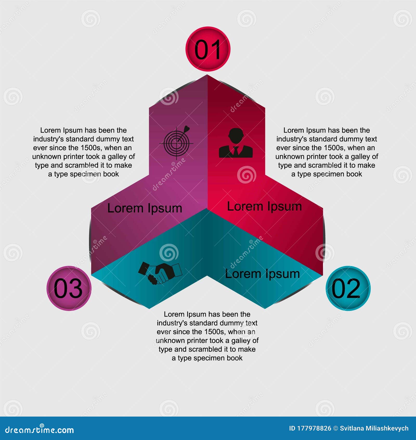 Infographics in Four Stages Stock Illustration - Illustration of ...