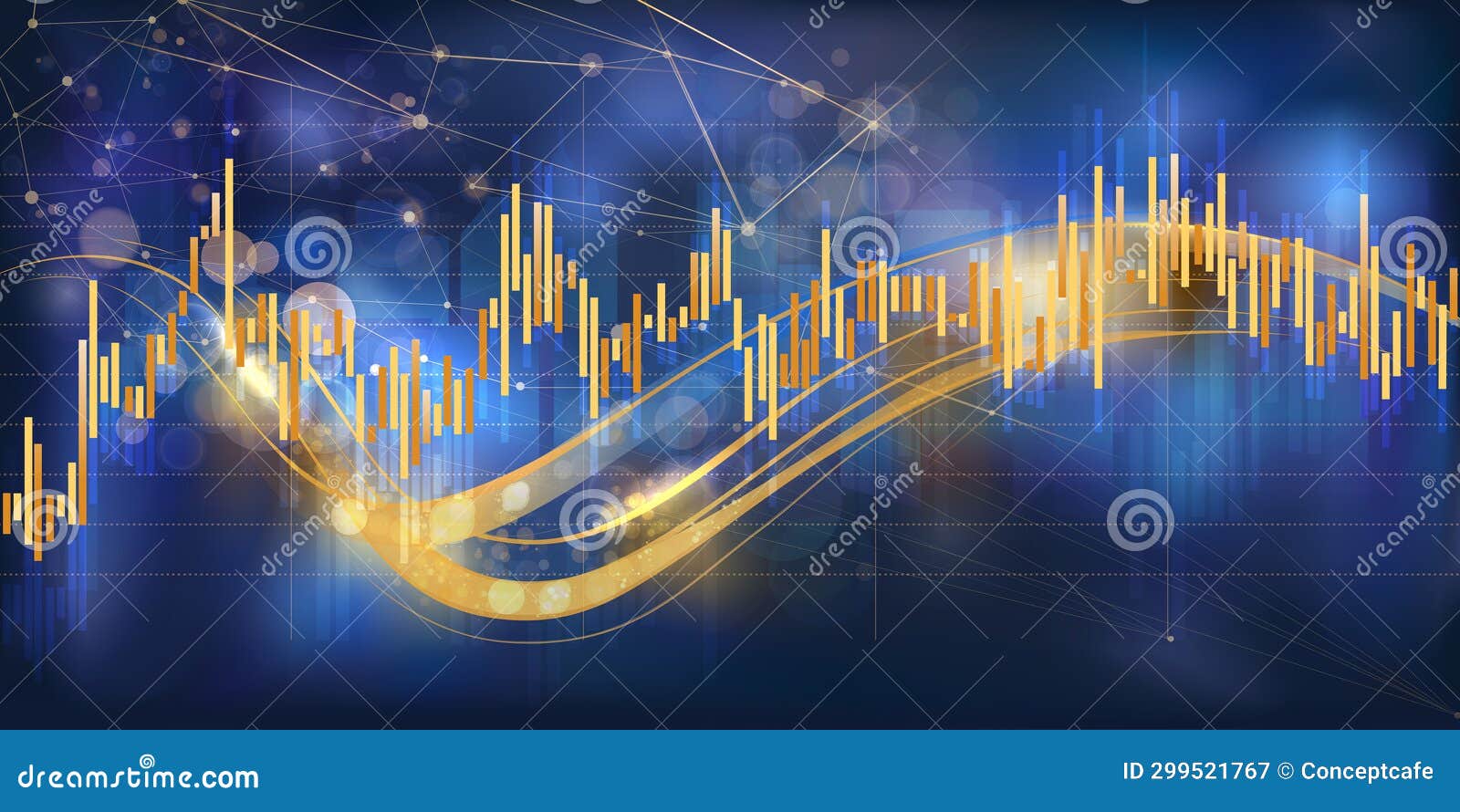 Infographics with Golden Elements on the Topic of Digital Technologies ...