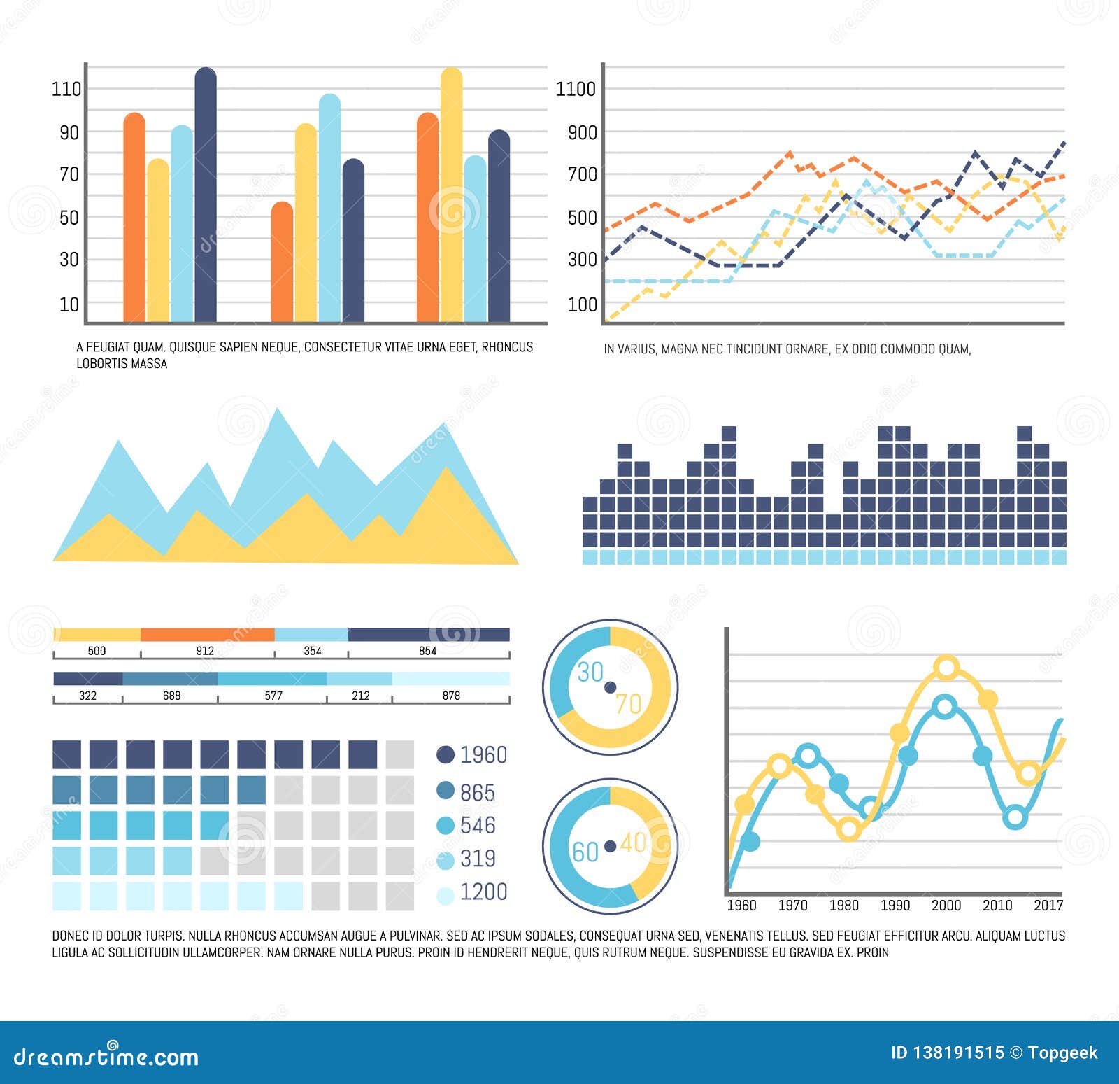 Graphic Charts. Infographic Statistic Bars And Diagrams For Data ...