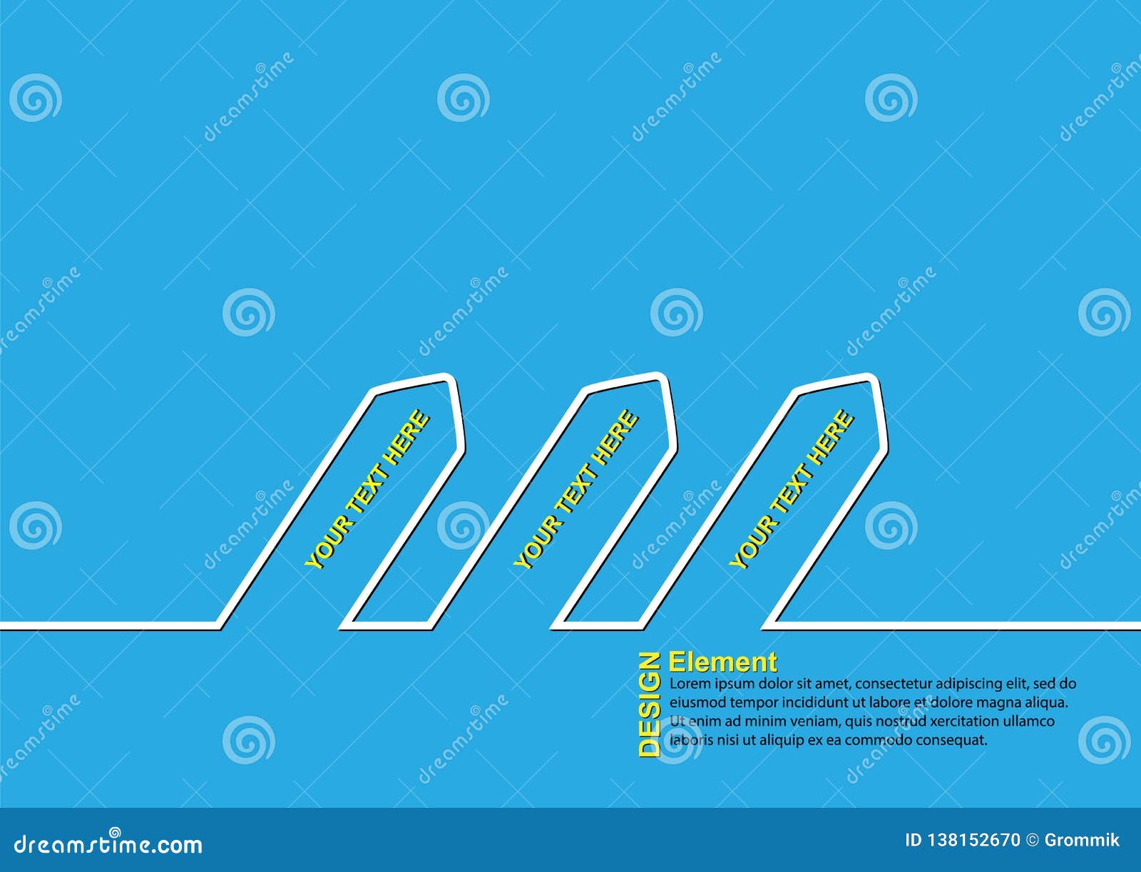 Infographics, Direction or Stage of Development Stock Vector ...