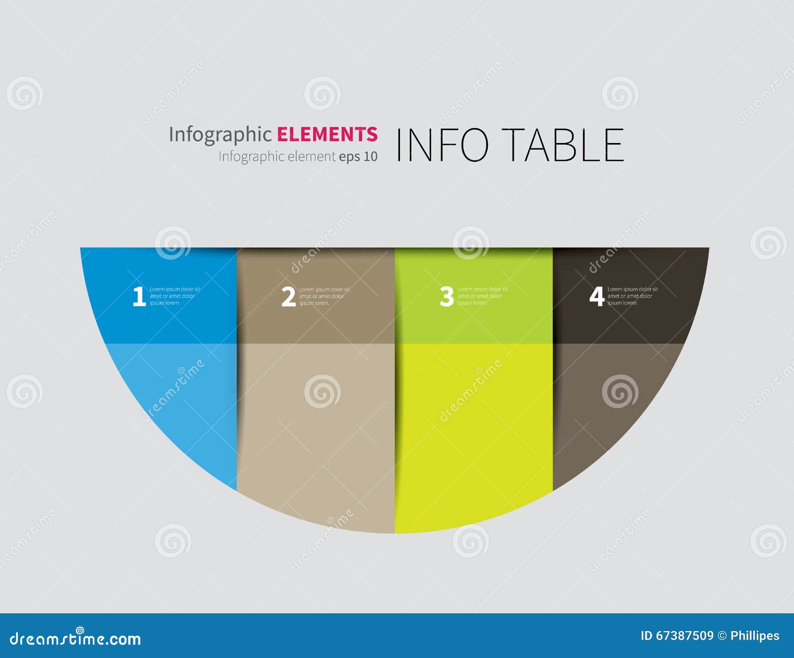 Infographics Half Pyramid. Vector Illustration | CartoonDealer.com ...
