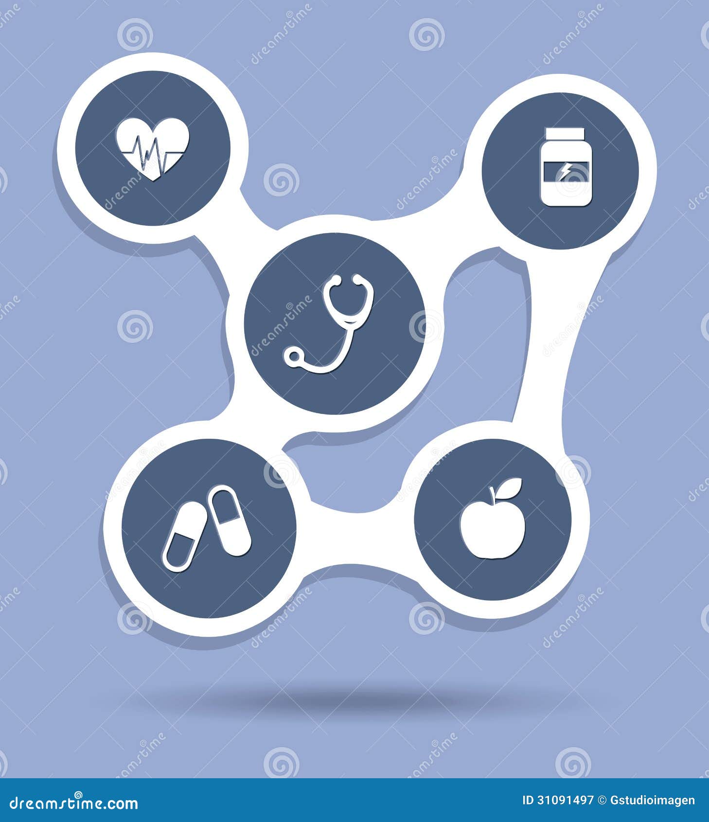 Infographics healthy stock vector. Illustration of medical - 31091497