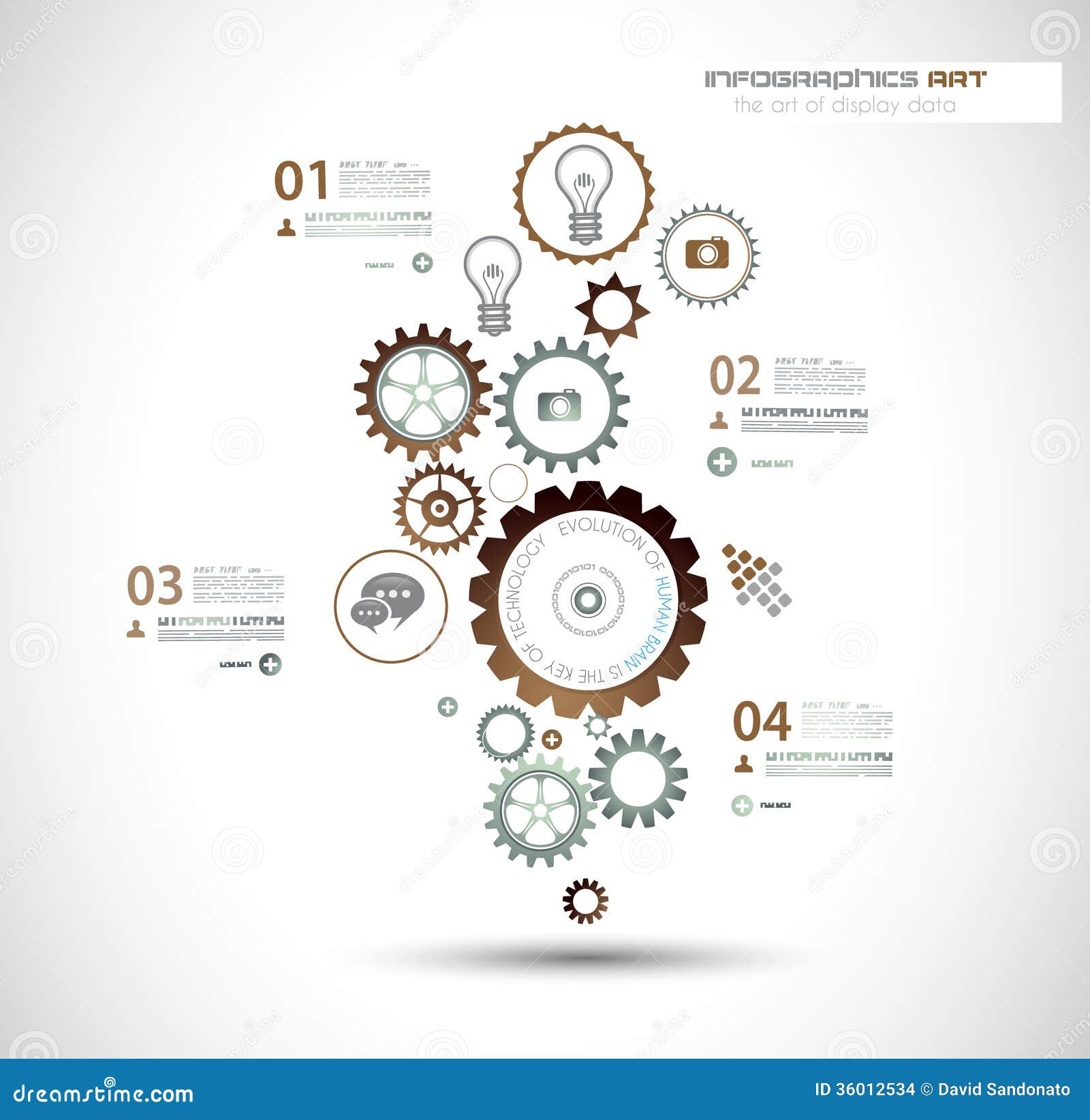 Infographics And High Tech Background For Business Royalty-Free Stock ...