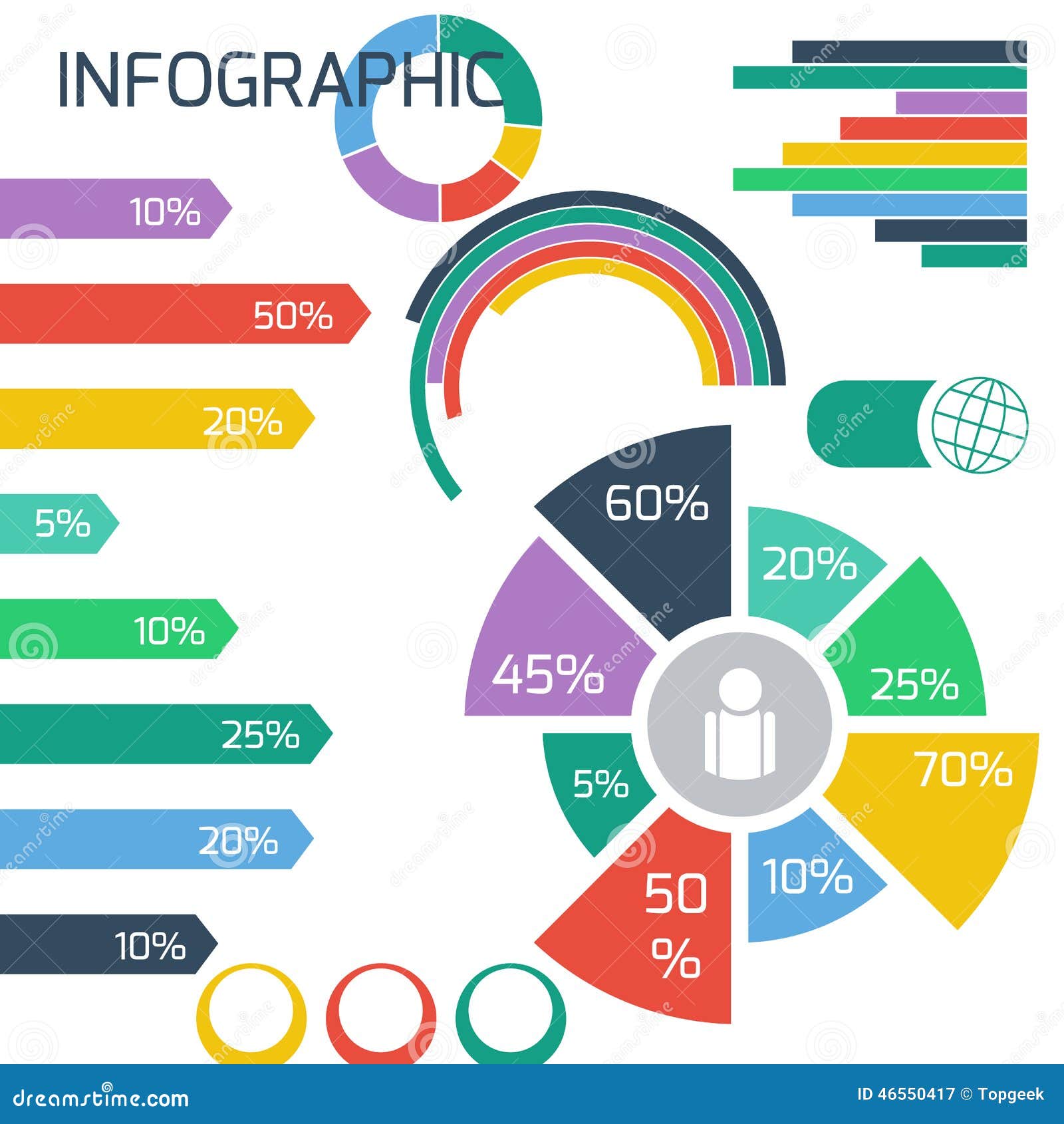 Infographics Icons and Elements for Presentation Stock Vector ...