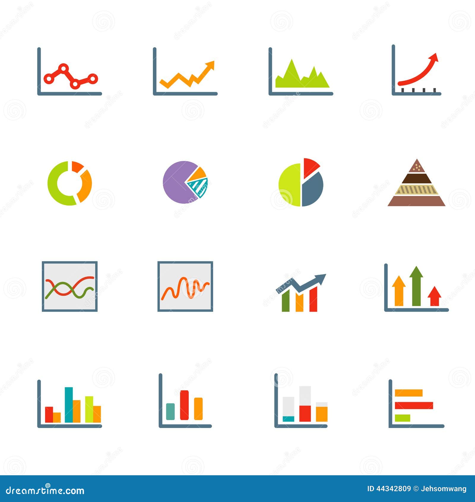 Infographics icons stock vector. Illustration of concept - 44342809