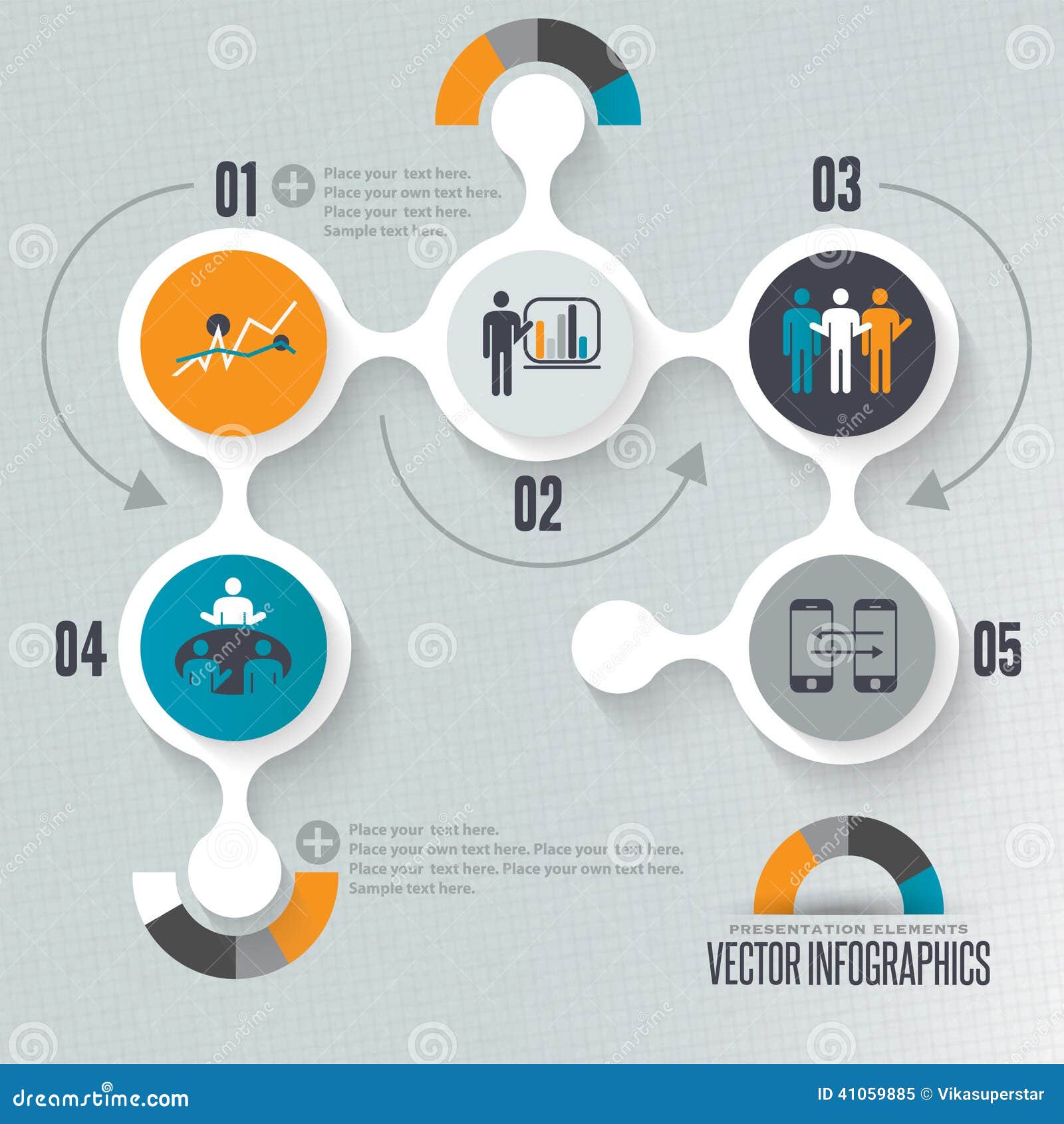 Infographics illustration stock vector. Illustration of connection ...