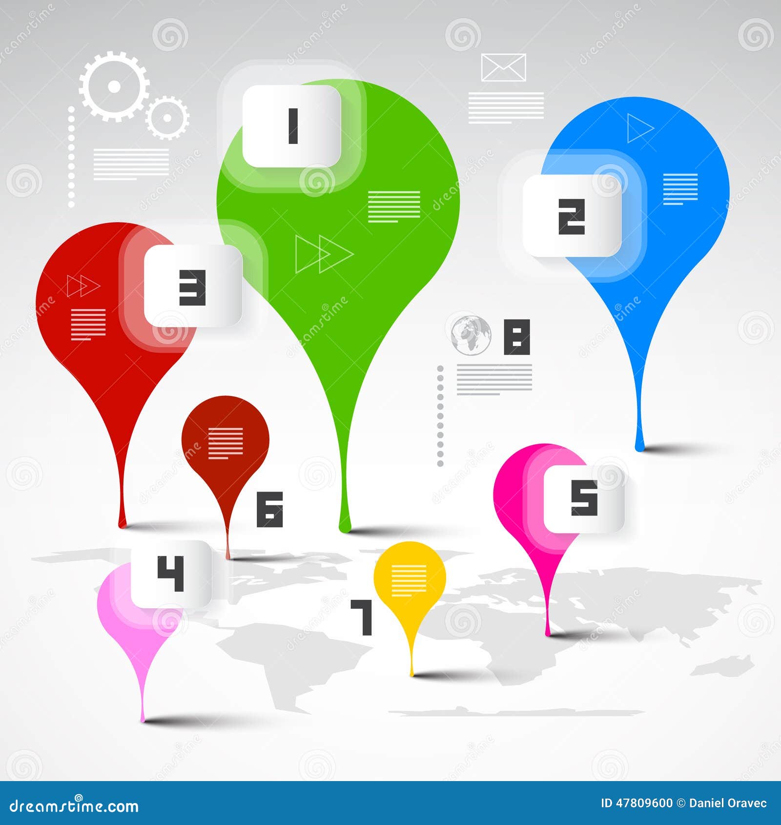 Infographics Layout stock vector. Illustration of green - 47809600