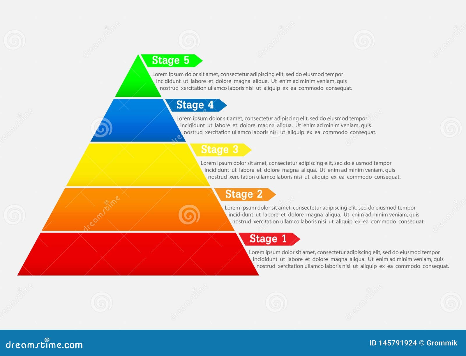 Infographics of Lead Generation, Pyramid of Development Strategy Stock ...
