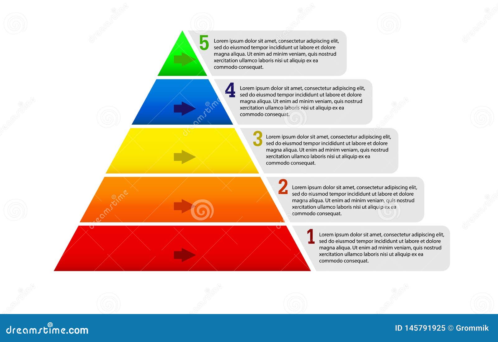 Infographics of Lead Generation, Pyramid of Development Strategy Stock ...