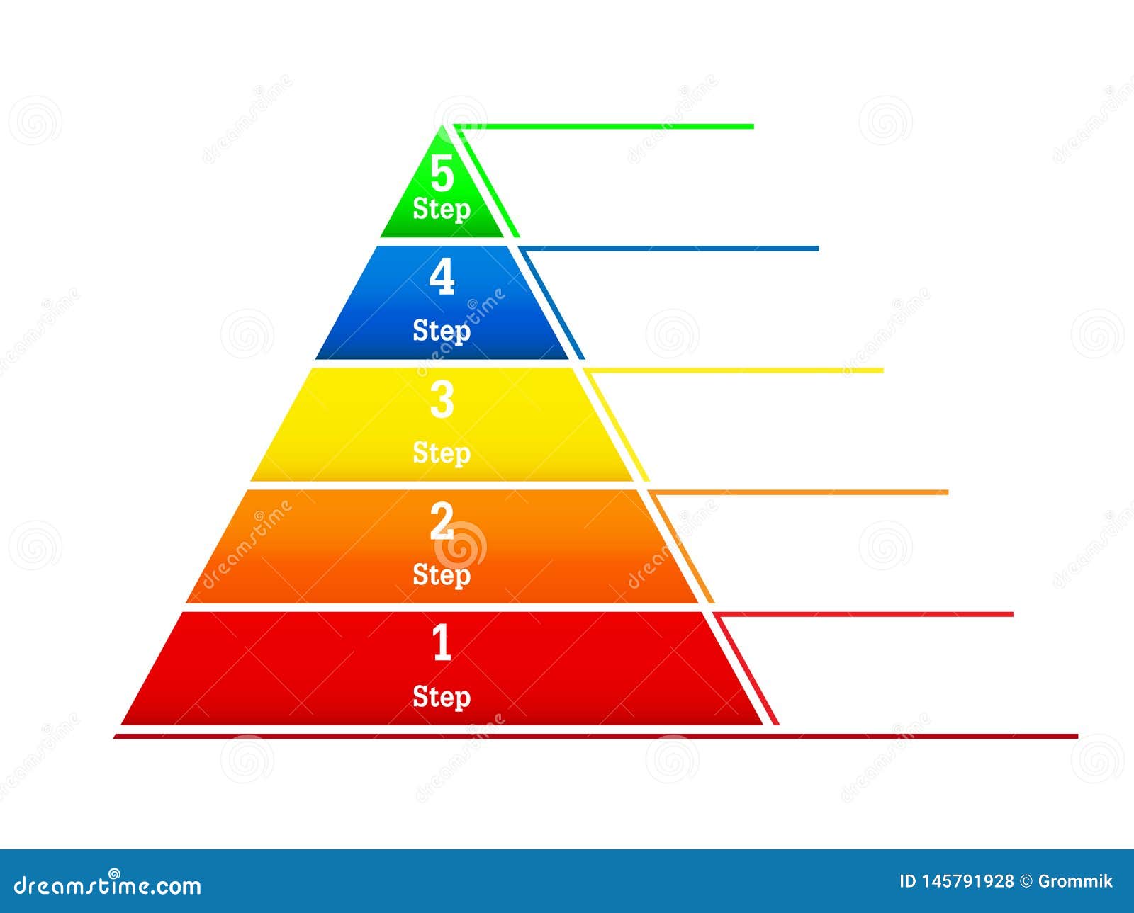 Infographics of Lead Generation, Pyramid of Development Strategy Stock ...