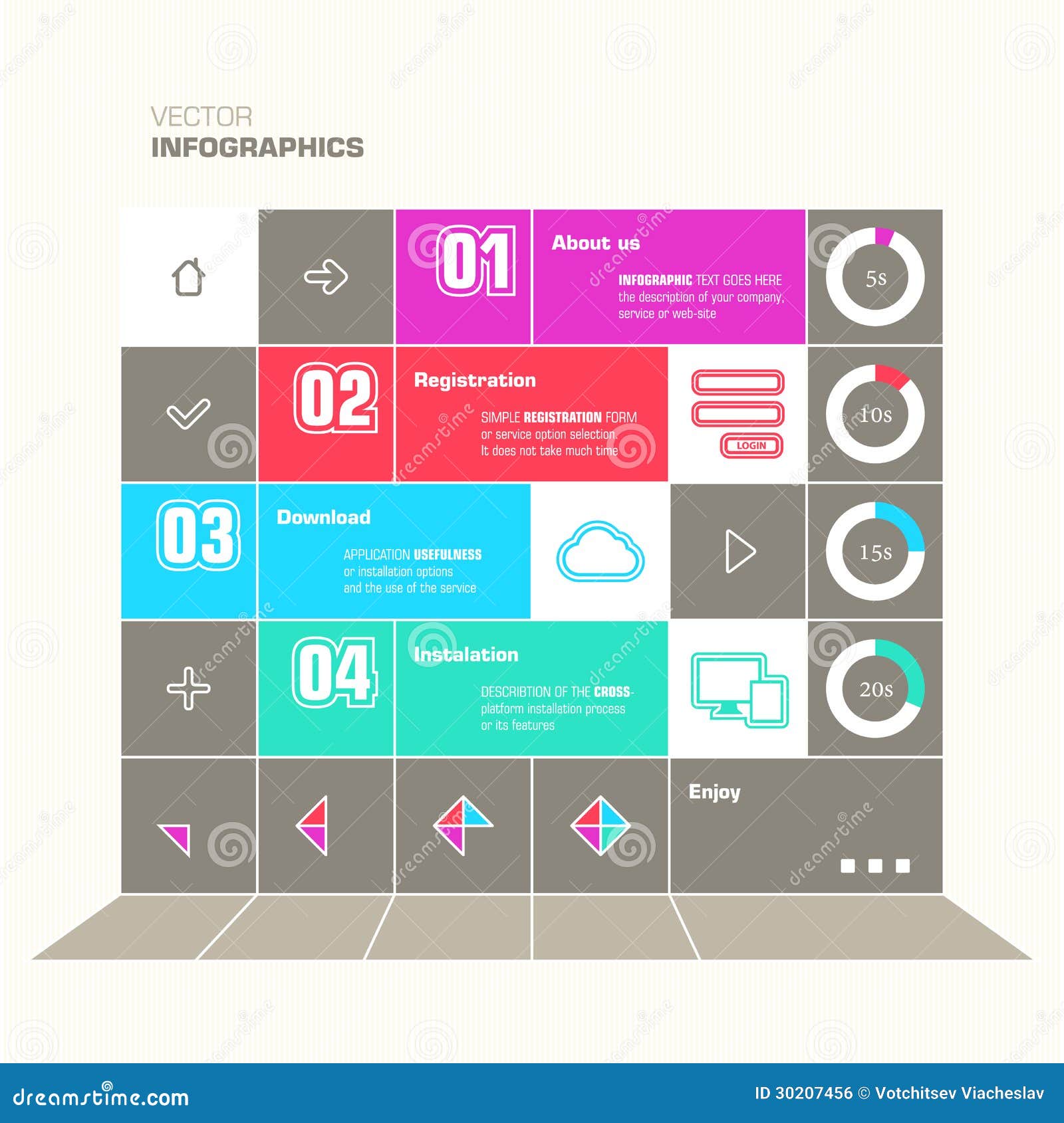 Trendy design infographic stock vector. Illustration of pattern - 30207456