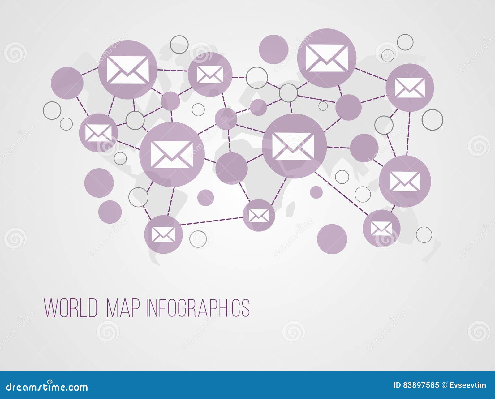 Infographics Map With Symbols Cartoon Vector | CartoonDealer.com #83897585