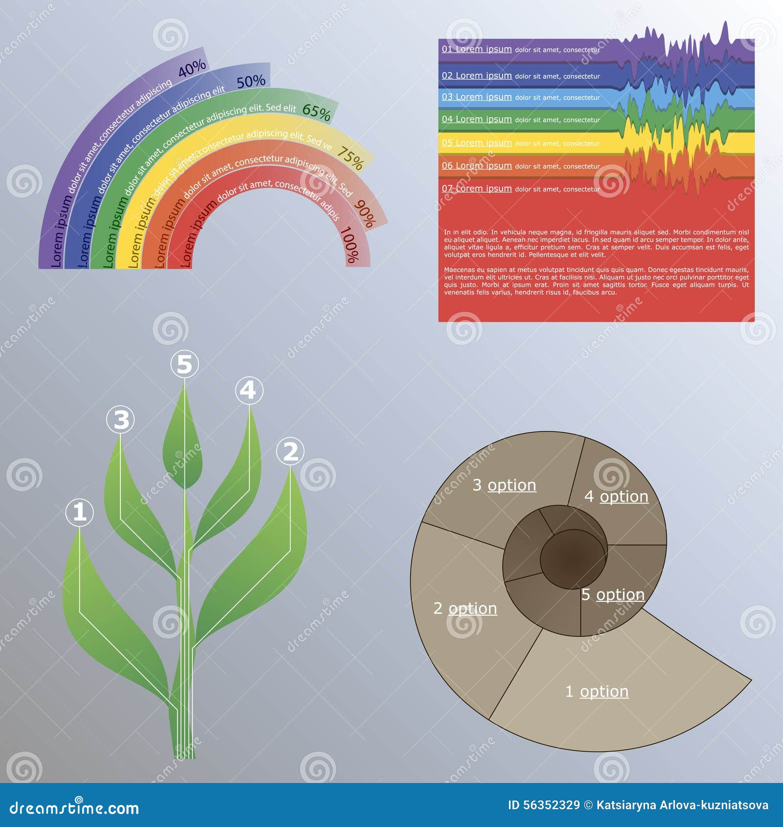 Infographics stock vector. Illustration of colorful, growth - 56352329