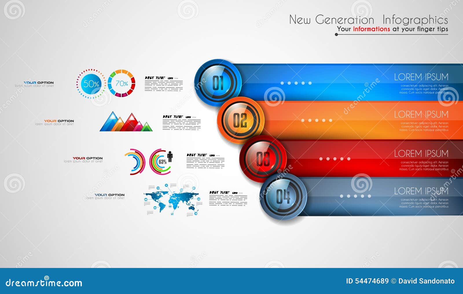 Infographics Modern Malplaatje Om Gegevens En Informatie Te ...